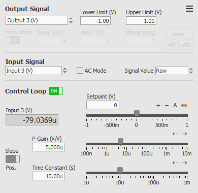 Generic PI controller | NANONIS